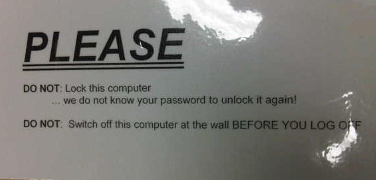 Easier to Make a Sign than to Call Tech Support? - Mark Graban